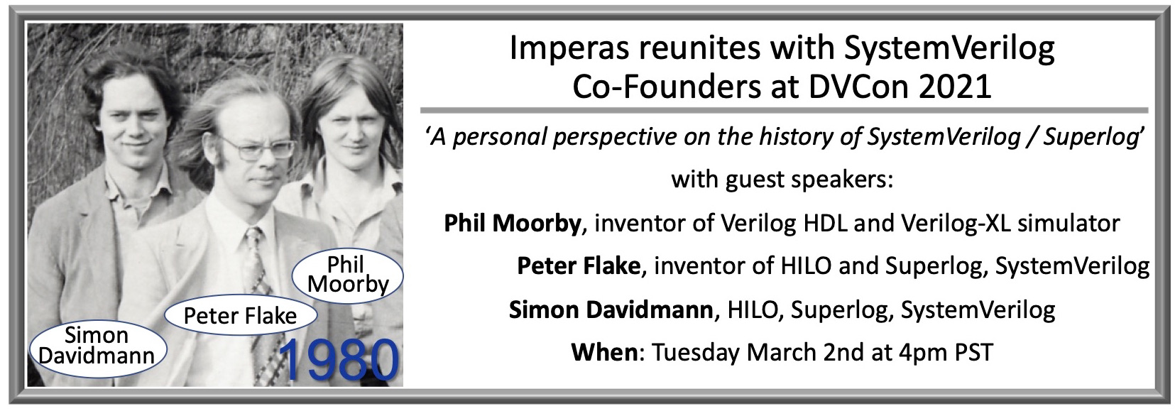 Imperas-and-SystemVerilog-inventers - Semiconductor for You Imperas-and-SystemVerilog-inventers - Semiconductor for You