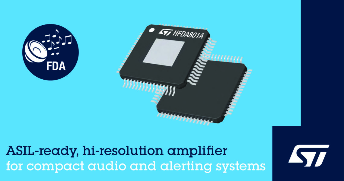 STMicroelectronics new high-resolution audio amplifier - Semiconductor ...