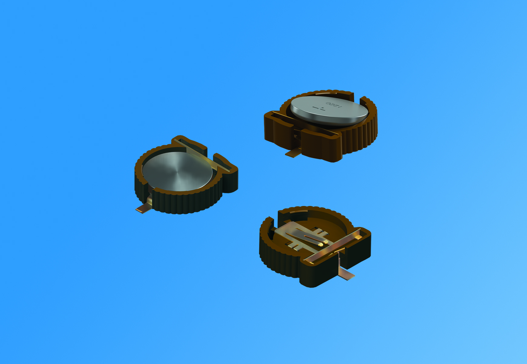 “Vibra-Fit” 12mm Coin Cell Holders - Semiconductor for You